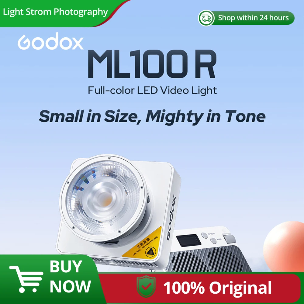 Godox 1800K-10000K Portable RGB Pocket Fill Light ML100 ML100R Full ...