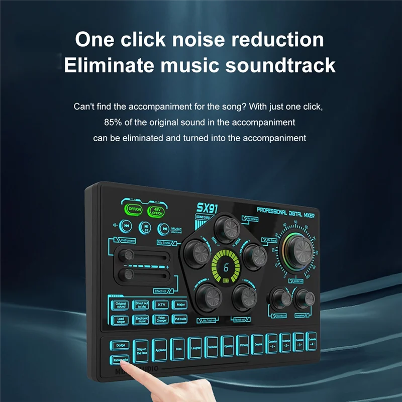 B04B-SX91 Live Sound Card USB Sound Mixer Professional Audio Mixing ...