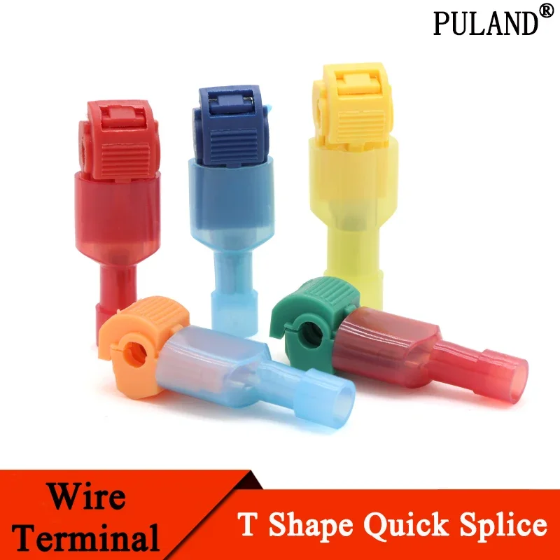 T-Shape-Quick-Splice-Electrical-Wire-Connectors-T-Shape-Crimp-Terminals ...