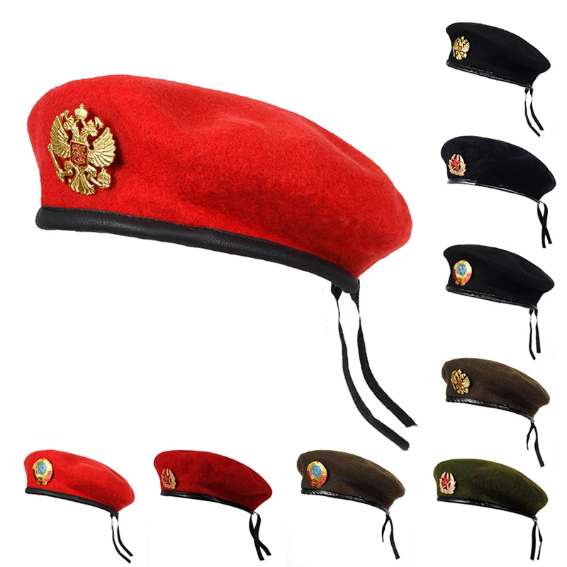 Autumn-winter-cap-warm-woolen-octagonal-hat-Fashion-adjustable-beret ...