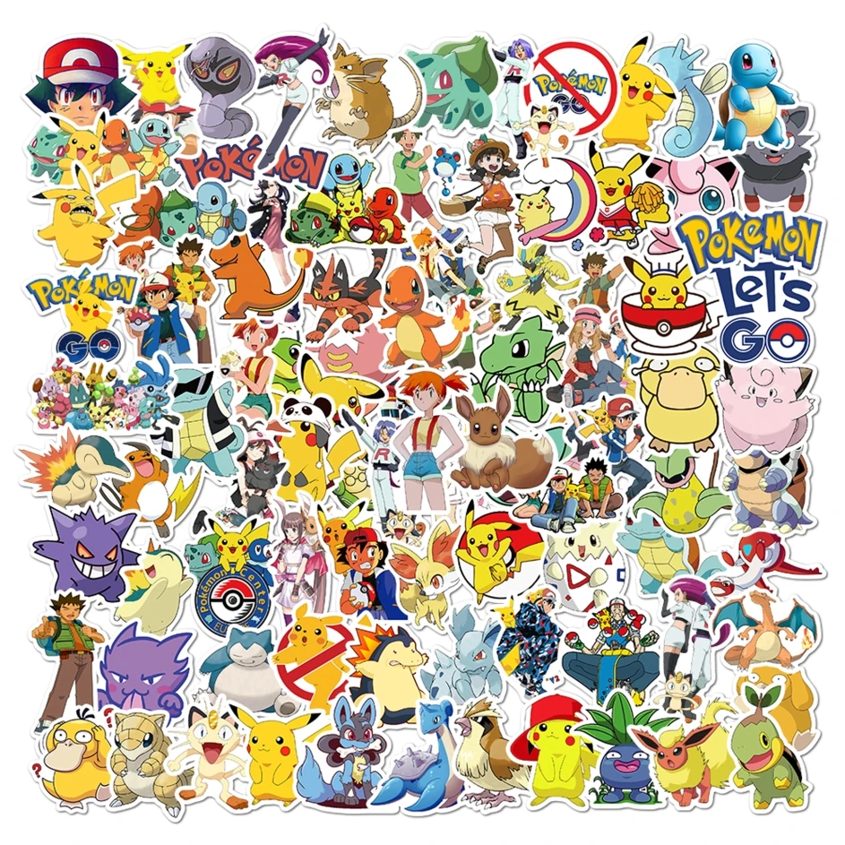 Waterproof Kawaii Pokemon Stickers – Comfort For Kids
