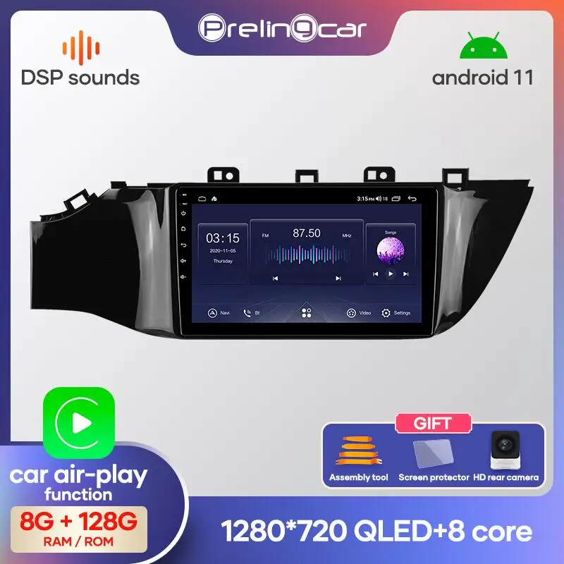 Prelingcar Android10.0 No Dvd 2 Din Car Radio Multimedia Video Player ...