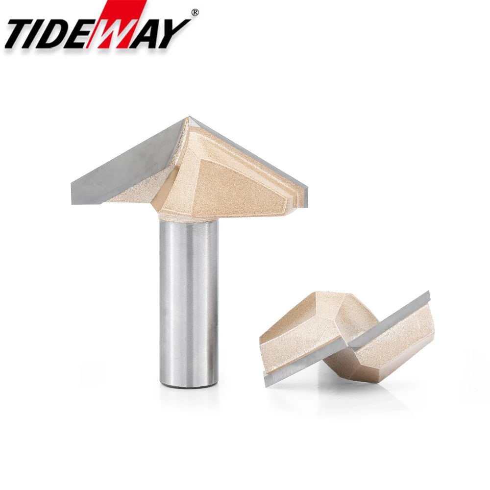 V Groove Router Bit 120 150 Degree Double Flute Chamfer And Bevel Bit ...