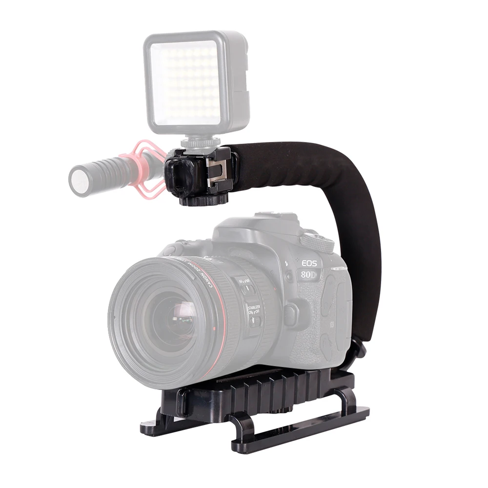 U-C-Shaped-Holder-Grip-Vlogging-Video-Handheld-Stabilizer-for-DSLR ...