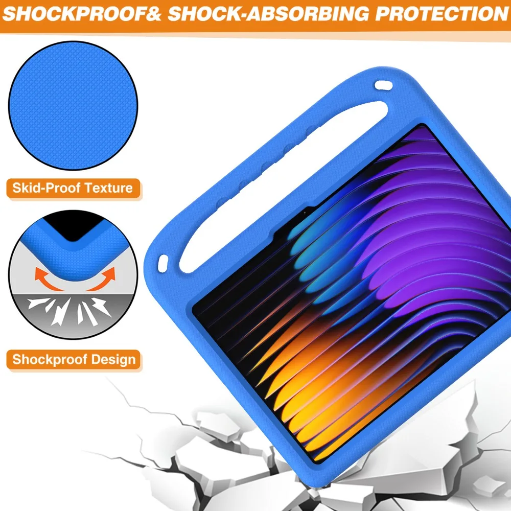 Kids Shockproof EVA Tablet Case with Handle and Stand Feature for Mi ...