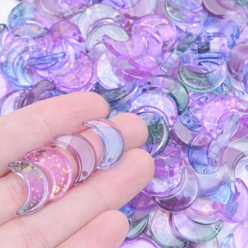 50-st-cke-Bunte-Mond-Glas-Perlen-DIY-Ohrringe-Armband-Zubeh-r-Kristall ...