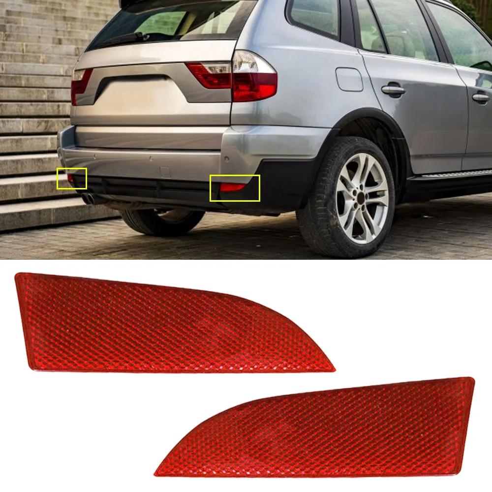 Car Rear Bumper Reflector Tail Light Assembly Cover For BMW X3 E83 2007 ...