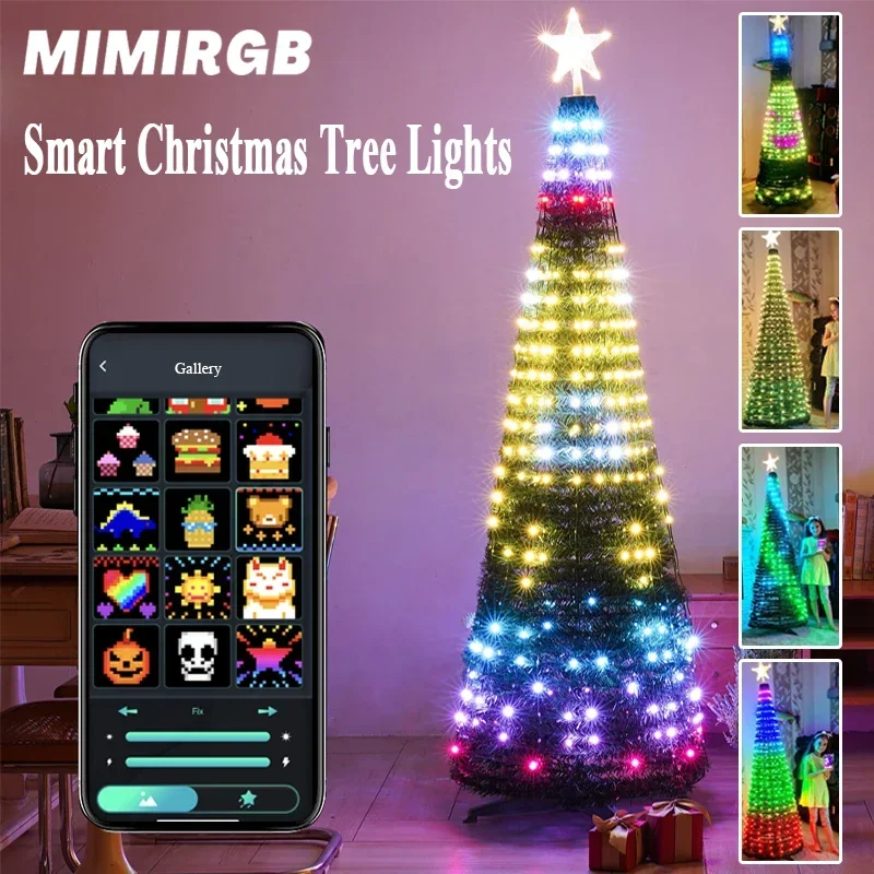 Smart-Christmas-Tree-Lights-App-DIY-Text-Pictures-Music-Rhythm-LED-RGB ...