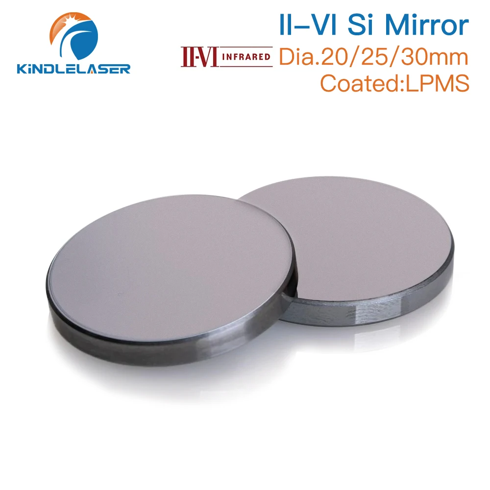 KINDLELASER-Original-II-VI-Si-Mirror-Dia-20-25-30mm-Thk-3mm-10-6um-LPMS ...