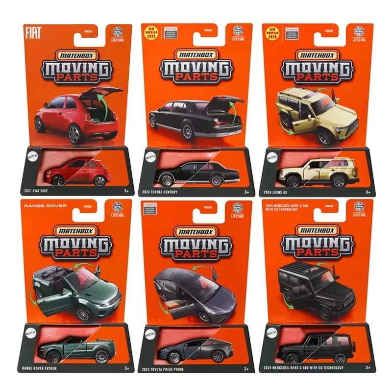 Original Mattel Matchbox Car Moving Parts 1/64 Diecast Toys for Boys ...
