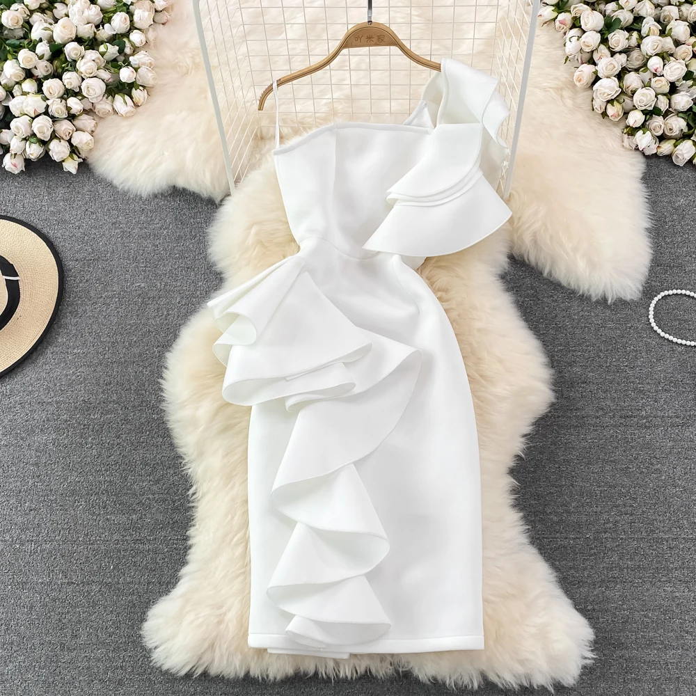 Special-Events-Pretty-White-Dress-For-Women-Summer-Elegant-Chic-Party ...