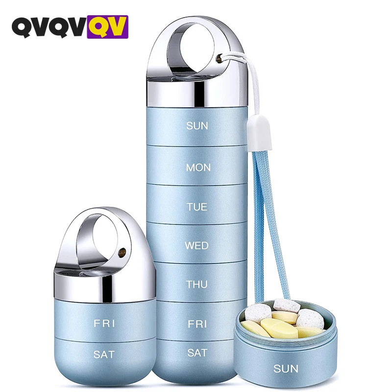 1Pcs-Metal-Travel-Pill-Organizer-Portable-Waterproof-Weekly-Pill-Box ...