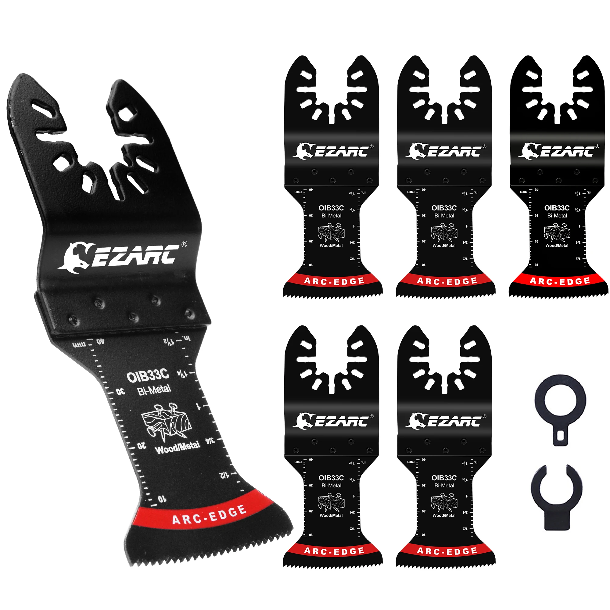 EZARC-Bi-Metal-Oscillating-Saw-Blade-5PCs-Arc-Edge-Oscillating ...