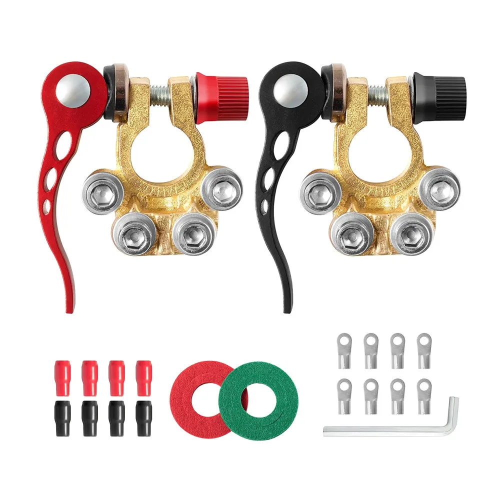 1-Pair-Car-Battery-Terminals-Car-Charger-12-v-Battery-Charger-12V ...