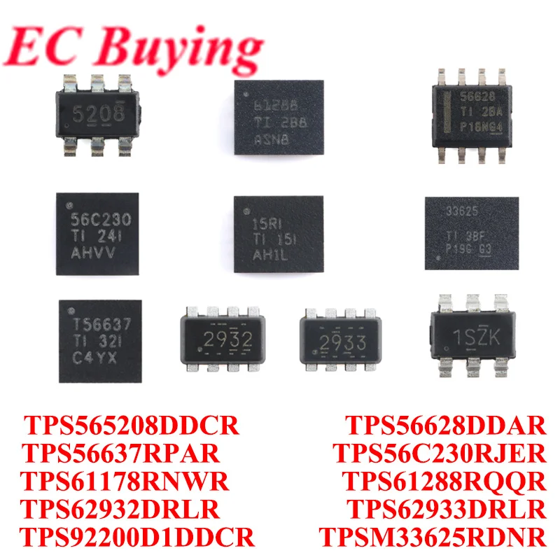 10Pcs/1pc TPS565208DDCR TPS56628DDAR TPS56637RPAR TPS56C230RJER ...