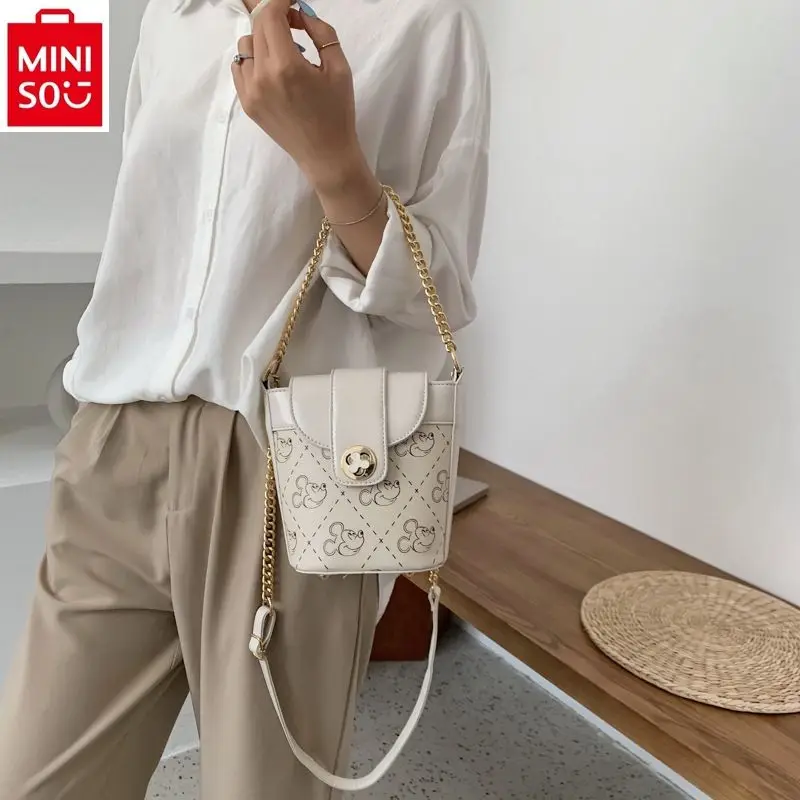 MINISO-2024-New-Mickey-Anime-Cartoon-Print-Chain-Cross-Shoulder ...