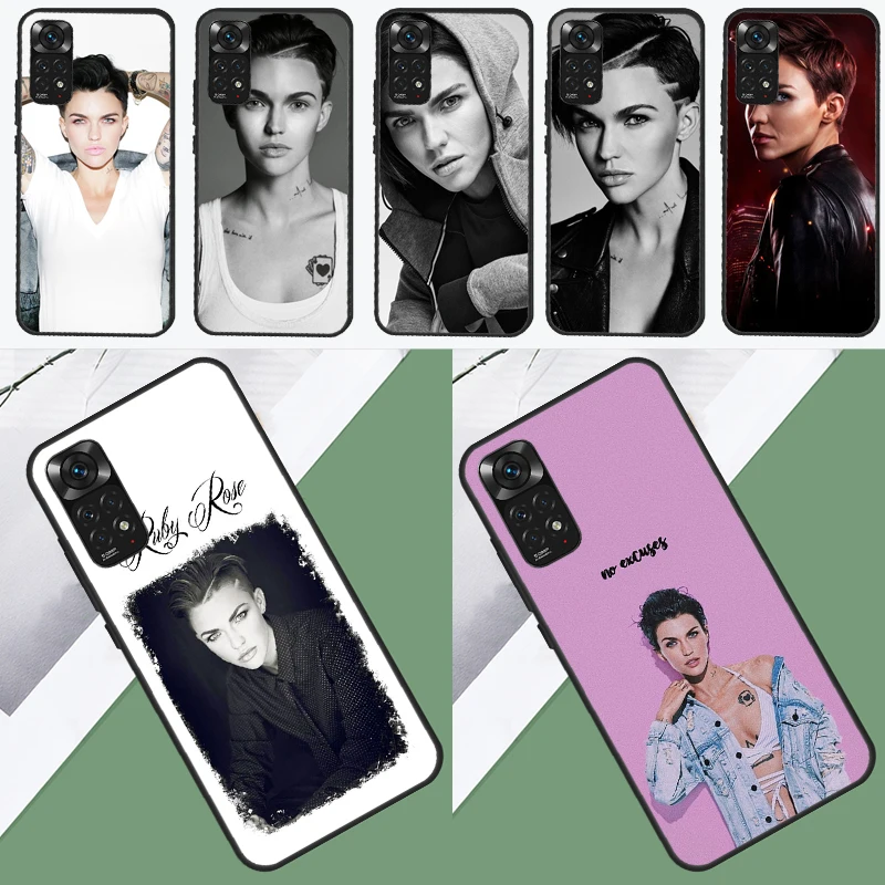 Funda de teléfono Ruby Rose para Xiaomi Redmi Note 11, 10, 7, 8, 9 Pro ...