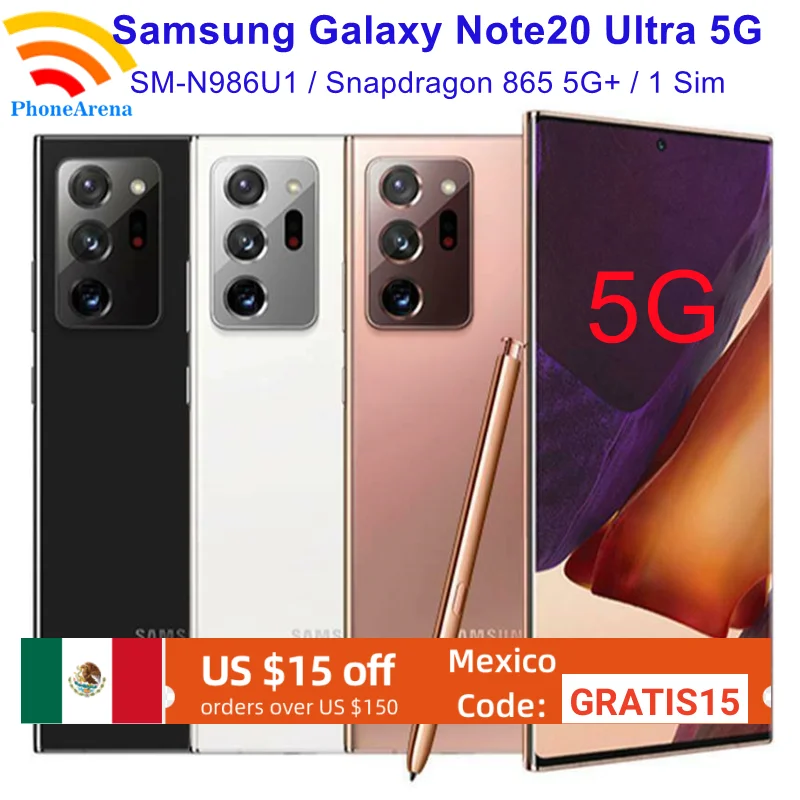 Original-Samsung-Galaxy-Note20U-Note-20-Ultra-5G-N986U1-6-9-12GB-RAM ...