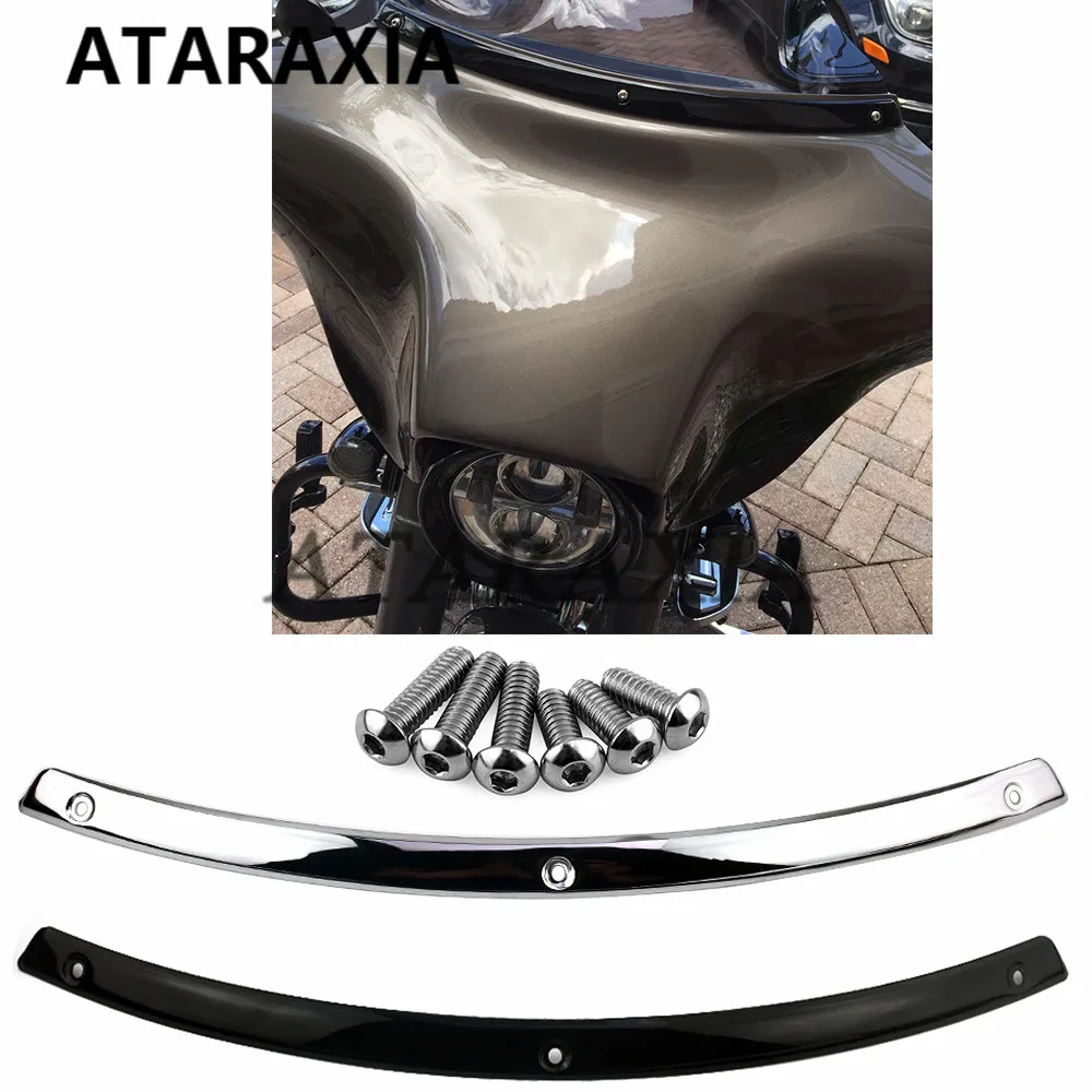 Motorcycle-Windshield-Windscreen-Trim-For-Harley-Electra-Glide-Street ...