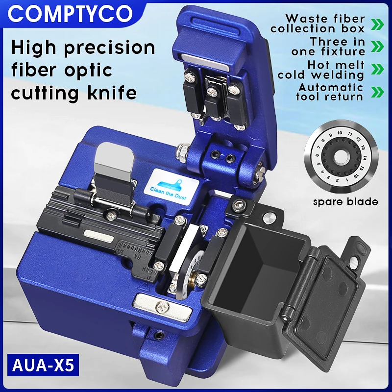 COMPTYCO-High-Precision-AUA-X5-Fiber-Cleaver-FTTH-Cold-Hot-Melt ...