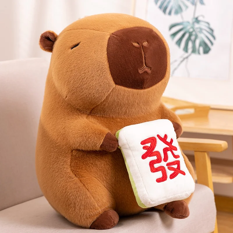 Juguete de peluche Capybara Arco Iris Latino 28/50 cm con Mahjong regalo de cumpleaños y Navidad ...