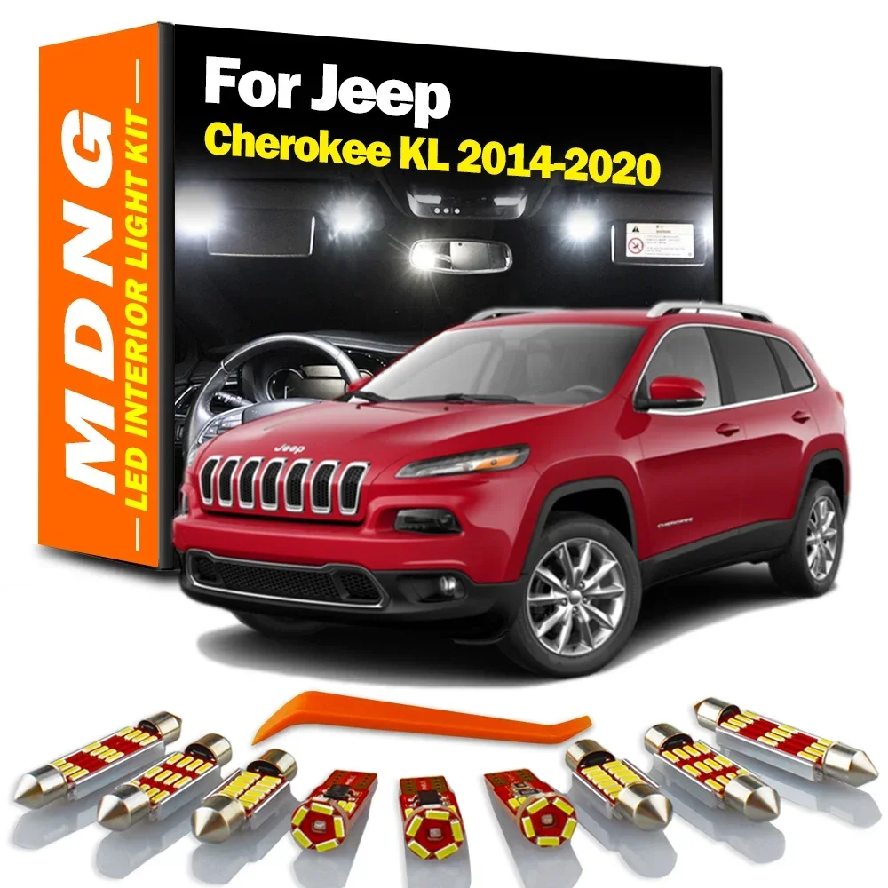 MDNG 15Pcs Canbus For Jeep Cherokee KL 2014 2015 2016 2017 2018 2019 ...