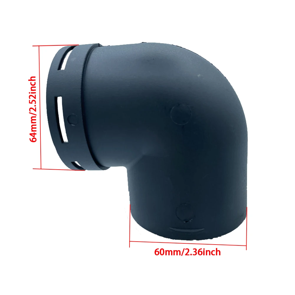 60mm-Parking-Heater-Warm-Air-Ducting-Pipe-Elbow-Outlet-Connector-Black ...