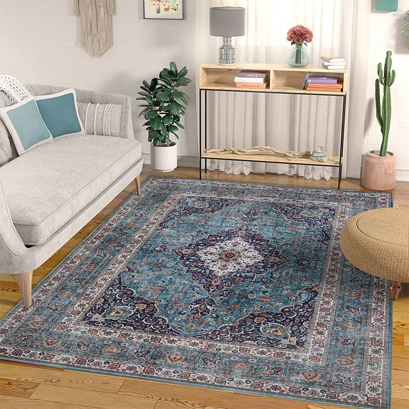 Persian-Style-Rectangle-Rugs-Bedroom-Soft-Non-Slip-Study-Mat-Vintage ...
