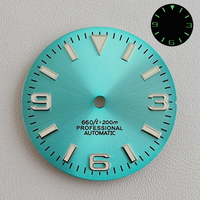 28.5mm NH35 dial 369 Nails Watch Dial Sun Pattern Modified Dial S Dial ...