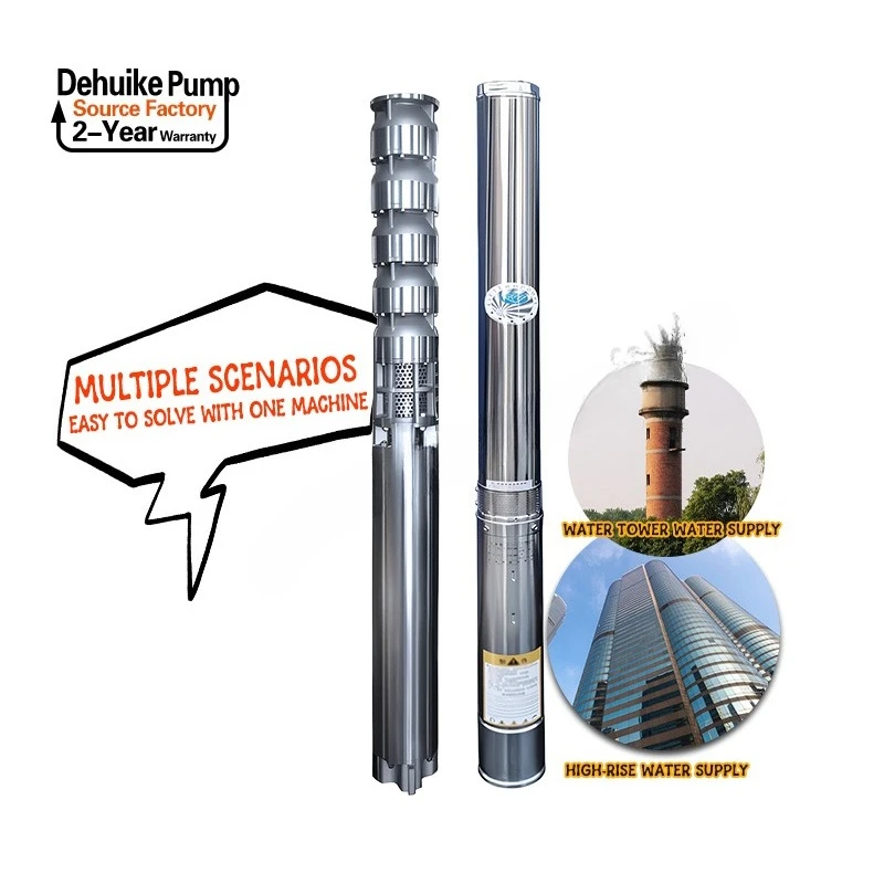 100M 150m 200m 300m Head Irrigation Deep Well Submersible DC Solar ...