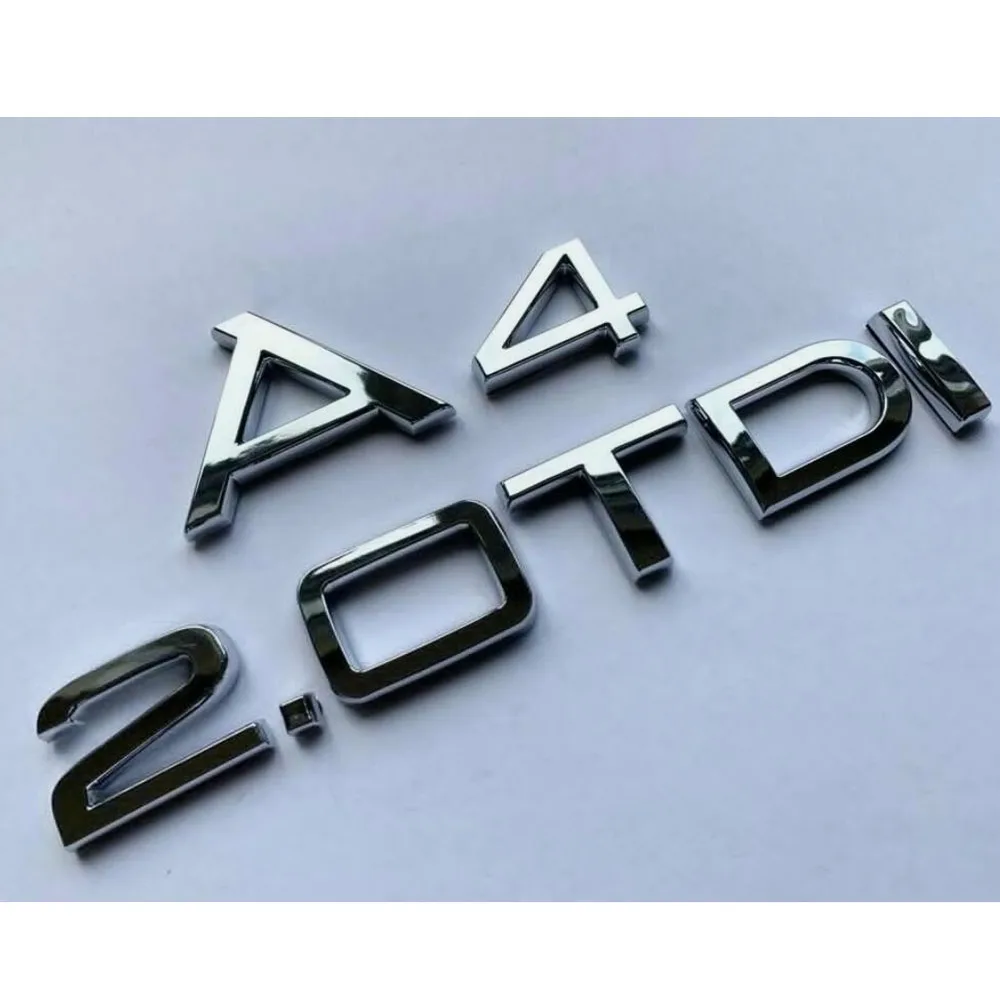 For-Audi-A4-2-0-TDI-Lettering-Emblem-Sticker-Logo-Badge-Auto-Car ...