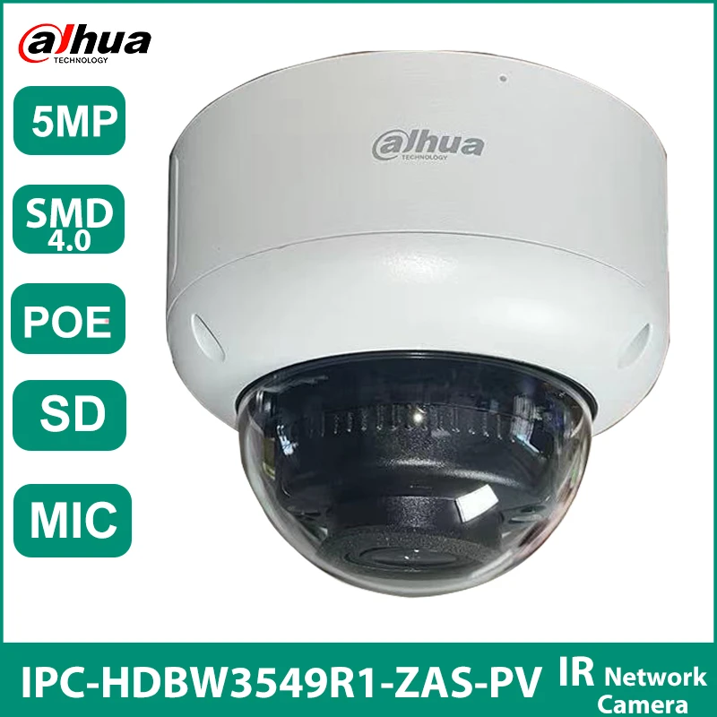 Dahua Original 5MP Smart Dual Illumination Dual MIC Sound Light Alarm 2.7 13.5mm IP Camera IPC ...