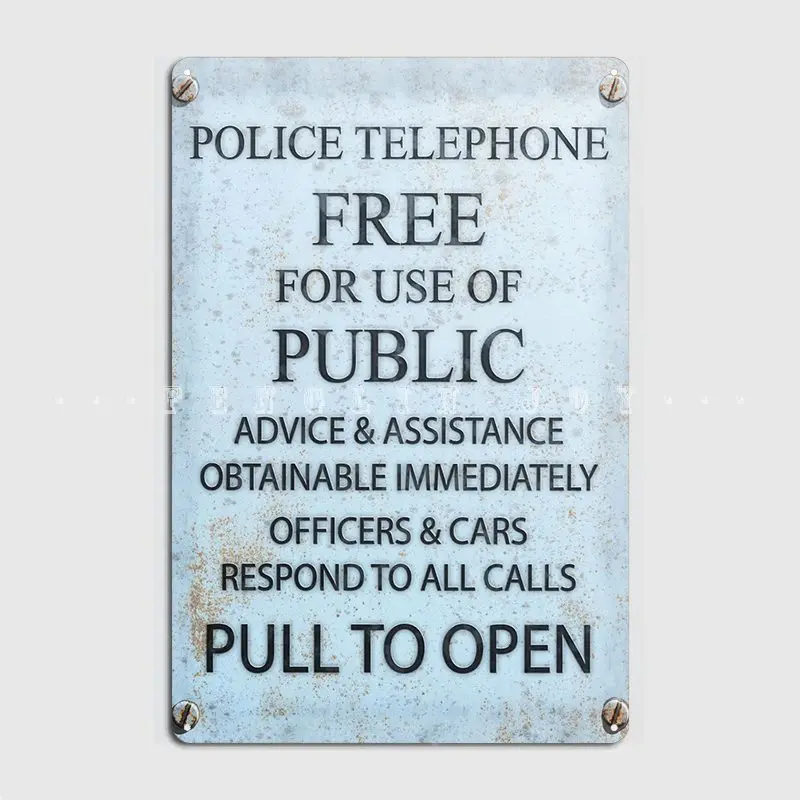 Tardis Door Sign