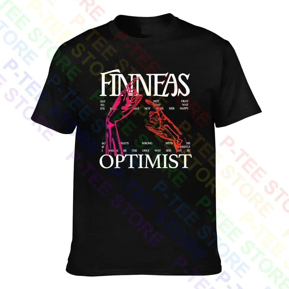 Finneas Optimist T-shirt Tee Shirt Pop Trendy Splicing Hot Deals ...