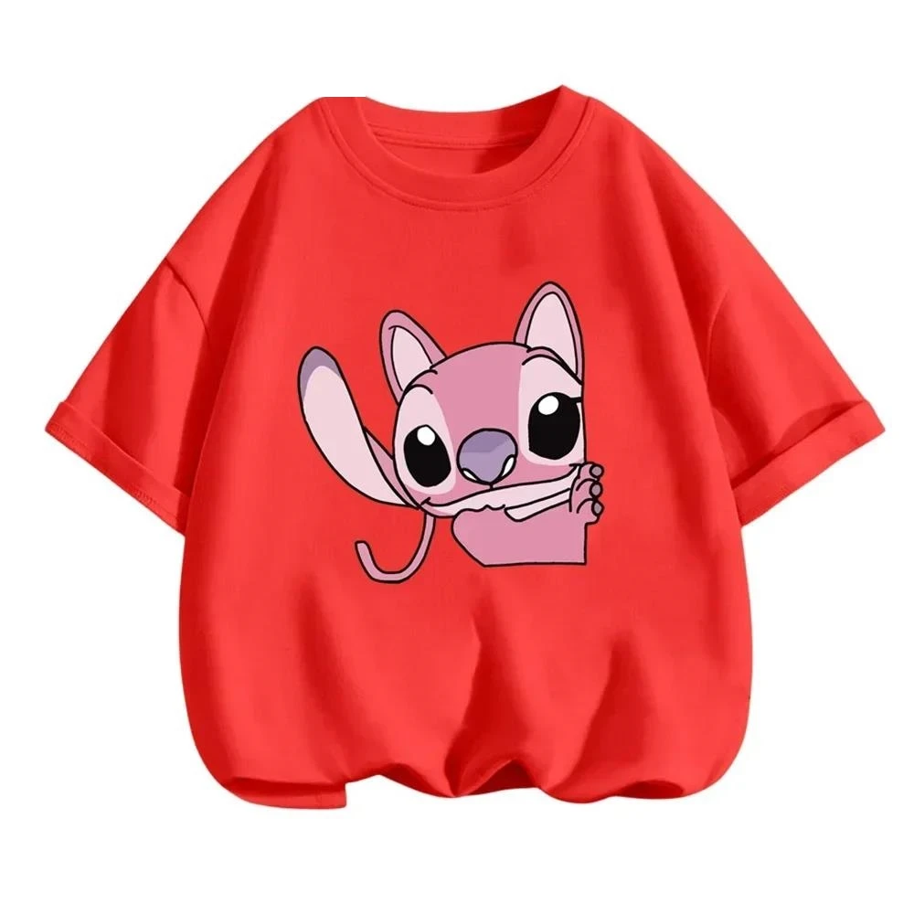 Camiseta genial de dibujos animados de Lilo Stitch para niños, linda ...
