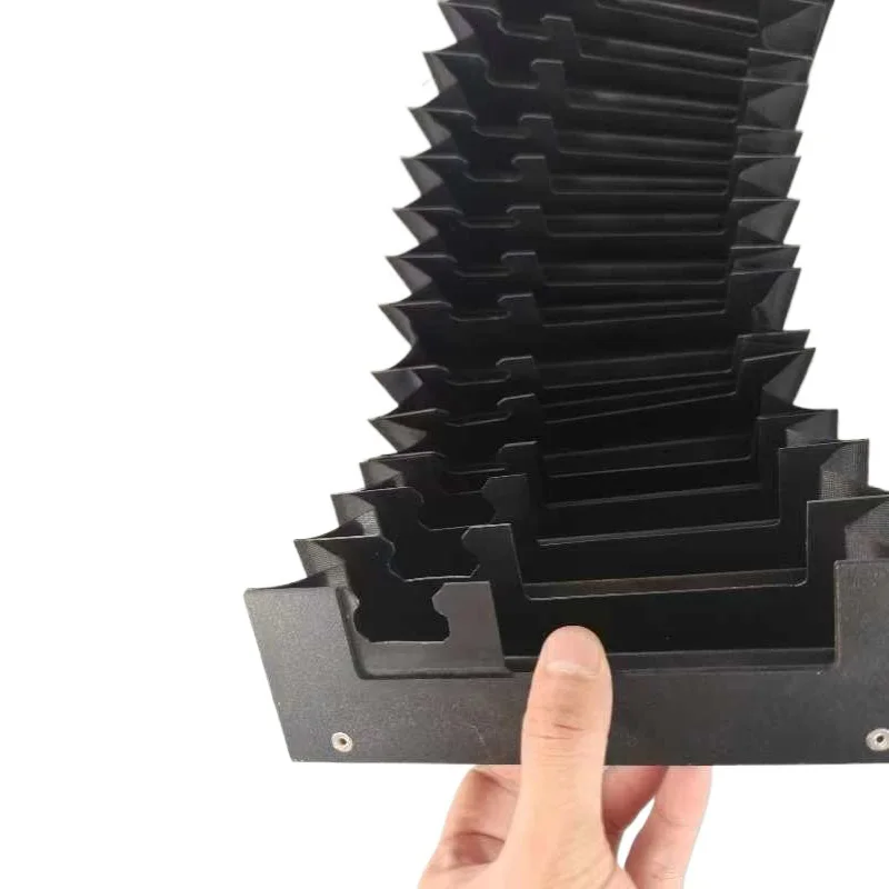 Customized CNC cover accordion bellows Lmax = 3000mm fire resistance ...
