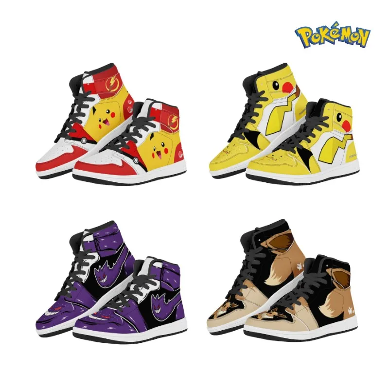 NEW-Anime-Pokemon-Pikachu-Canvas-Sneakers-Casual-Shoes-Basketball-Shoes ...