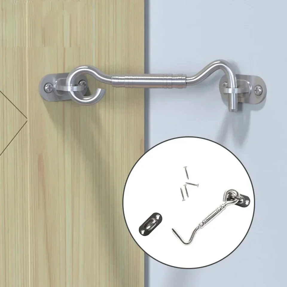 Door Hooks Stainless Steel Cabin Hook Tiberham Heavy Duty Eye Latch ...