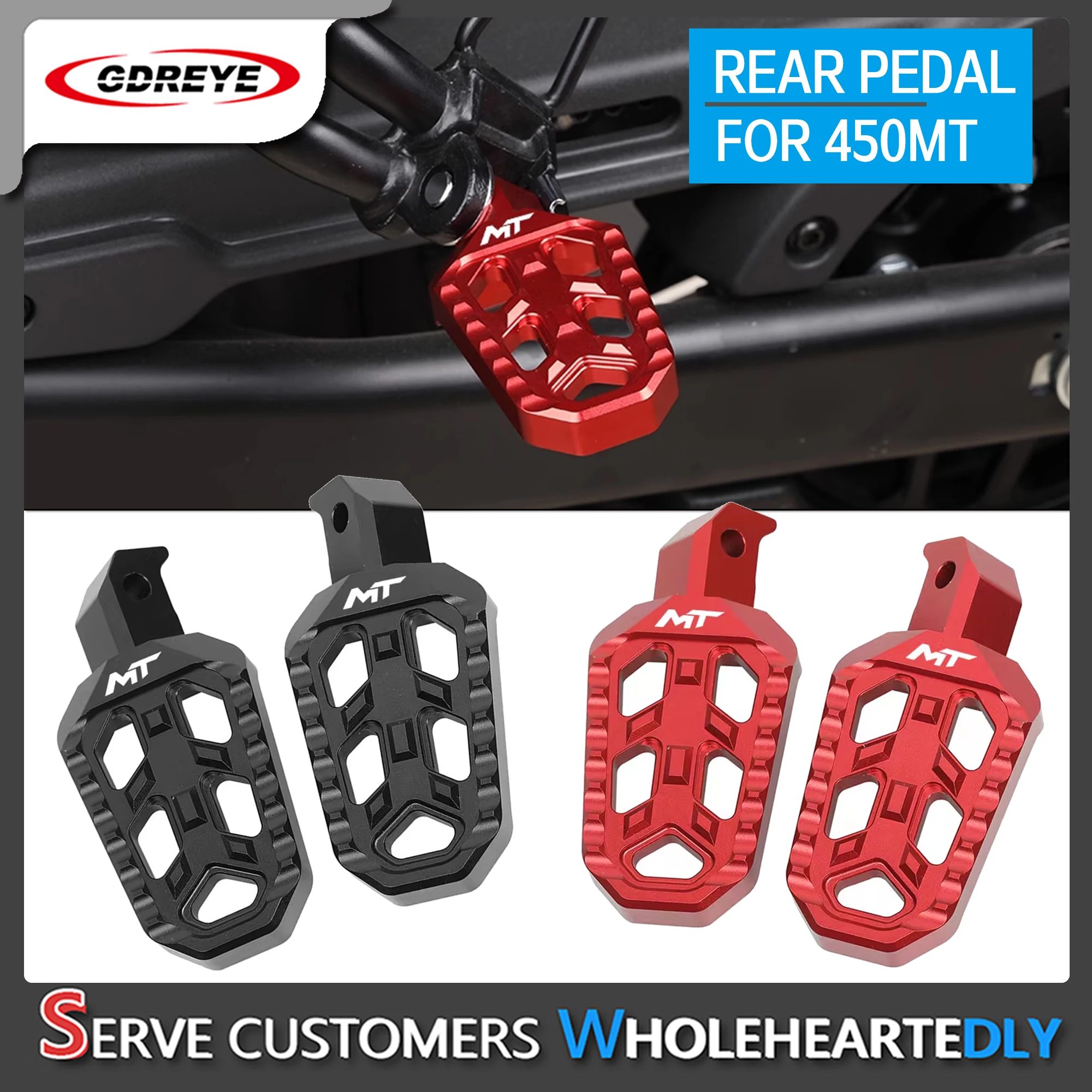 FOR-CFMOTO-450MT-450-MT-2024-Motorcycle-CNC-Aluminium-Rear-Footrest ...