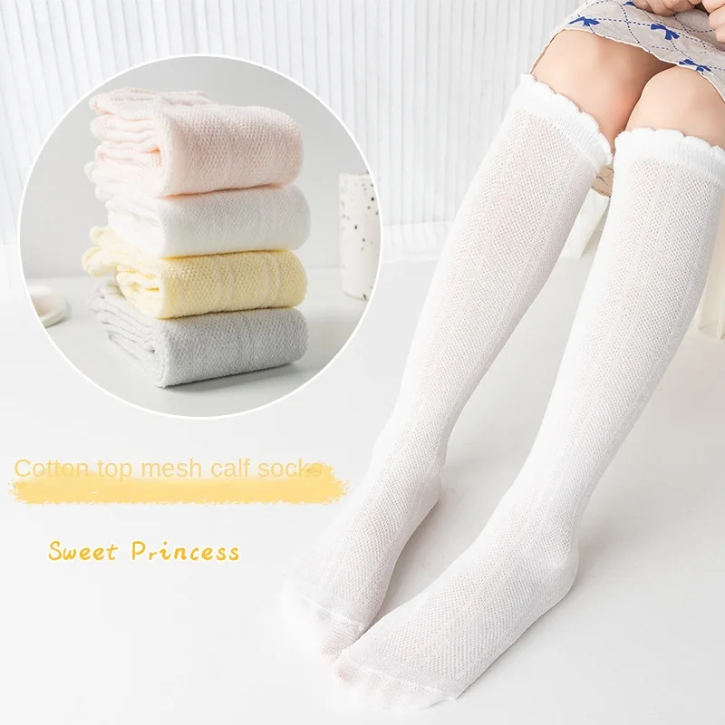 Baby-Girl-Tube-Socks-Summer-Thin-Anti-Mosquito-Socks-Girls-Stockings ...