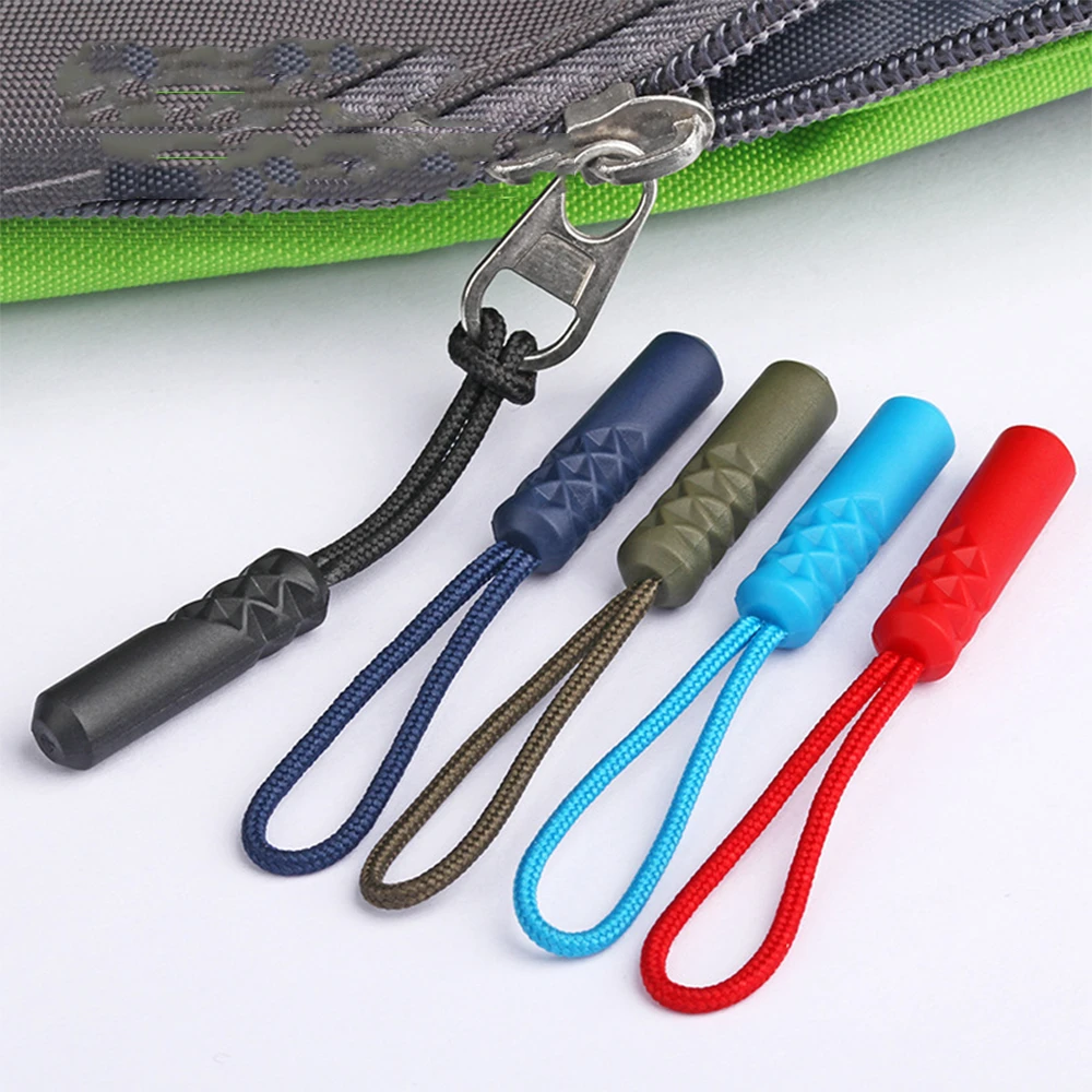 10pcs/set 10 Color Zippers Pull Puller End Fit Rope Tag Replacement ...