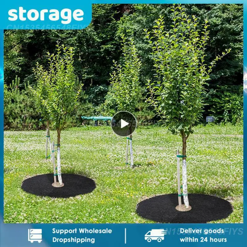 New-Tree-Protection-Weed-Mats-Ecological-Control-Cloth-Mulch-Ring-Round ...