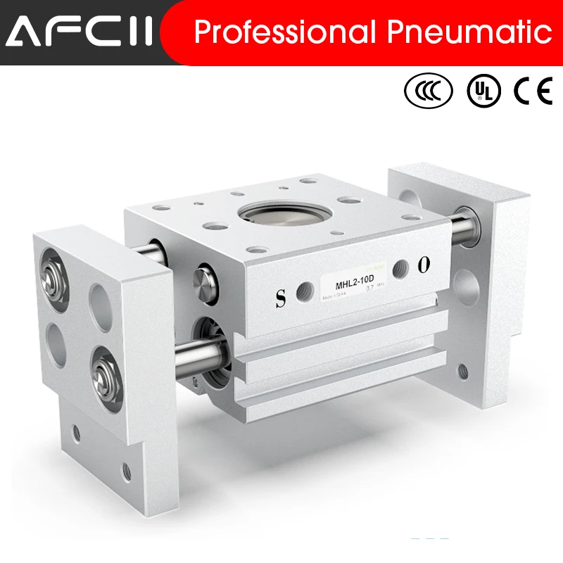 MHL2 Double Acting Pneumatic Gripper SMC Replacement T Type Air Gripper 10D/16D/20D/25D/10D1 ...