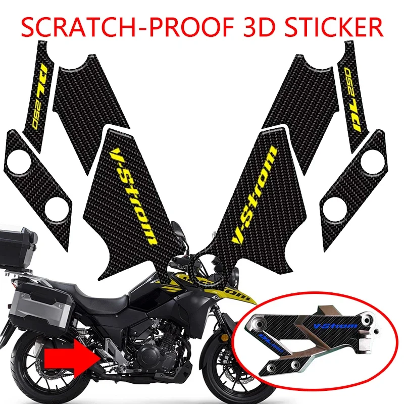 For-SUZUKI-DL250-V-STROM-Motorcycle-Scratch-proof-3D-Carbon-Fiber-Look ...