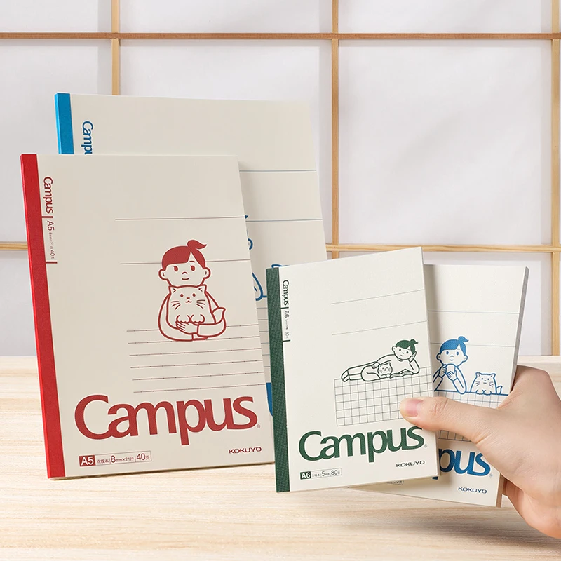 3pcs-Kokuyo-Campus-Notebook-Noritake-A5-B5-8mm-Dotted-Line-40sheets-A6 ...