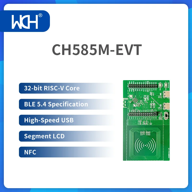 1PCS/LOT CH585 CH584 Evaluation Board BLE Bluetooth 5.4 RISC-V MCU 2.4G ...