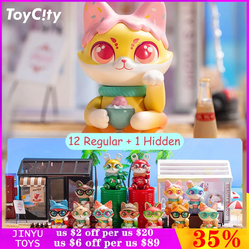 Original-Cassy-Cat-Drinks-Series-Blind-Box-Cute-Animal-Anime-Figure ...