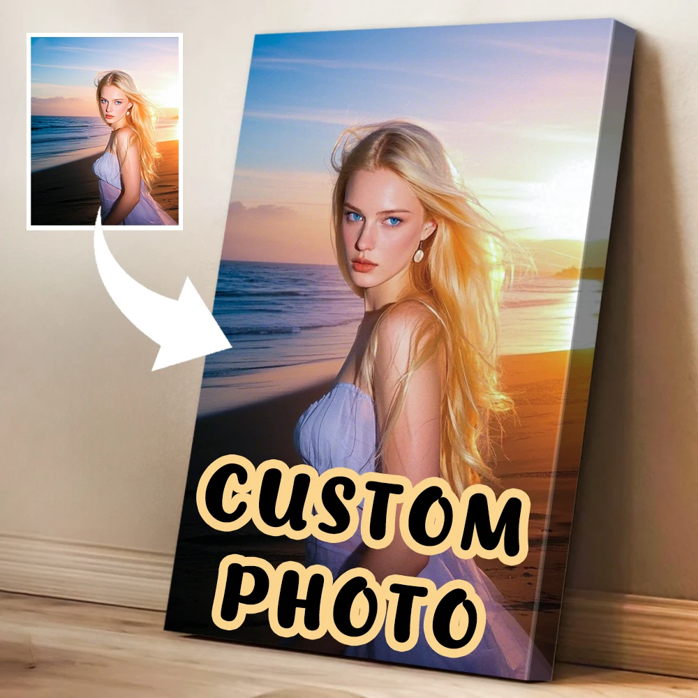 1Pc custom canvas home decor items,Personalized canvas poster ...