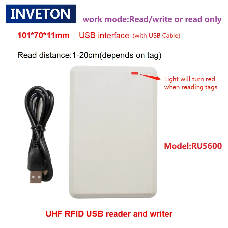 ISO 18000 6C RFID UHF Reader Writer USB Keyboard Emulation RFID Reader ...
