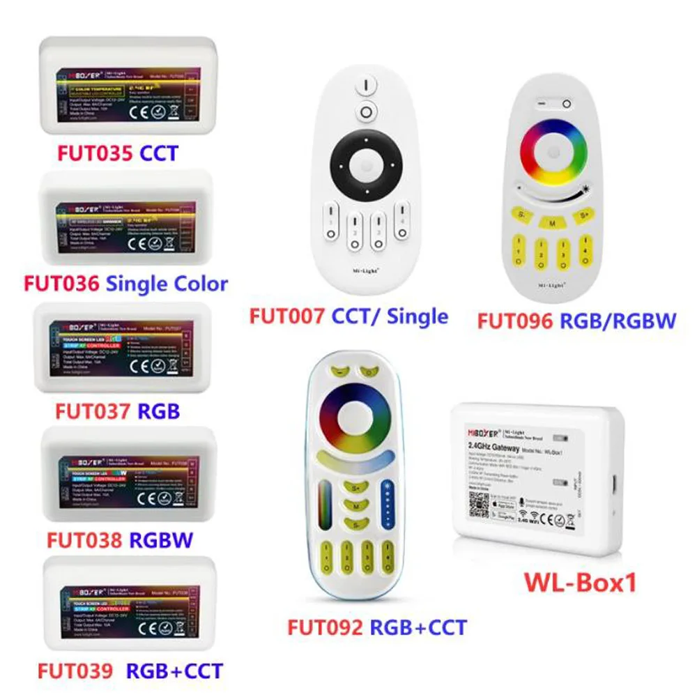 Mi-Light-RF-2-4G-LED-strip-remote-controller-dimmer-CCT-RGB-RGBW-RGBCCT ...